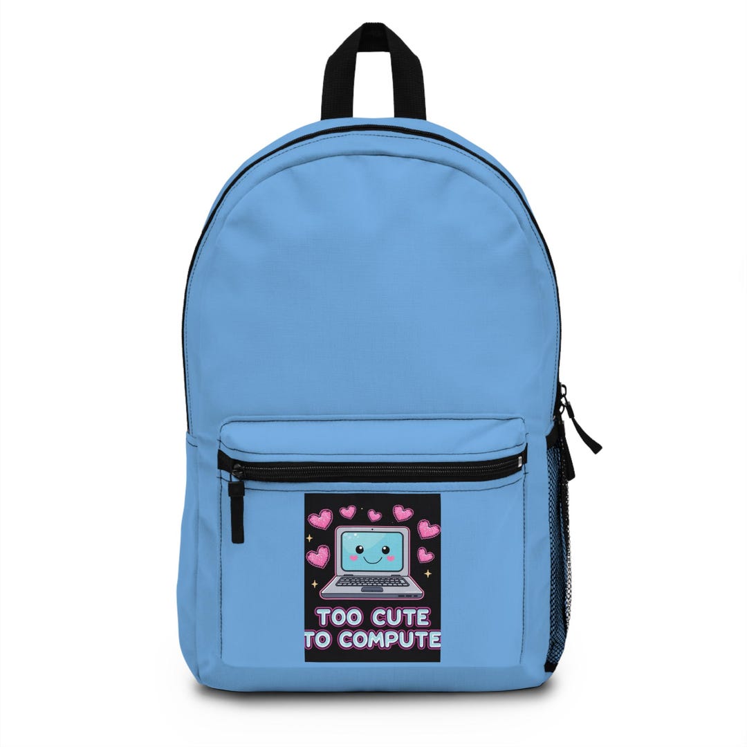 Cute Laptop Backpack With 'too Cute to Compute' Design - Perfect for ...