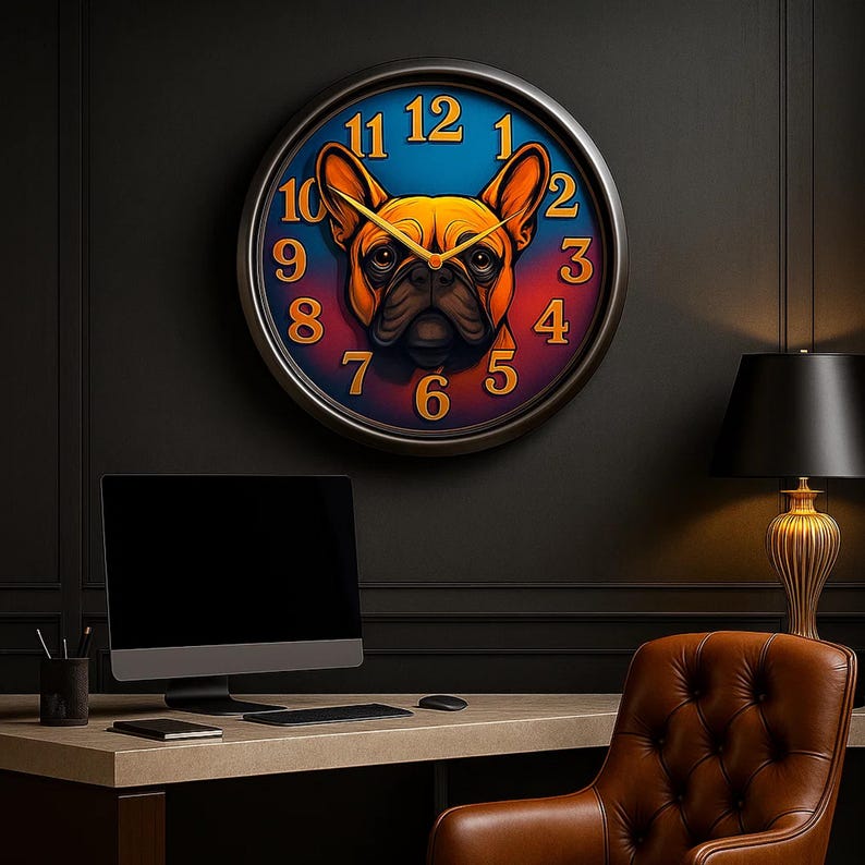 Dog Clock Face: Sublimation & Printable Design (digital Download) - Etsy