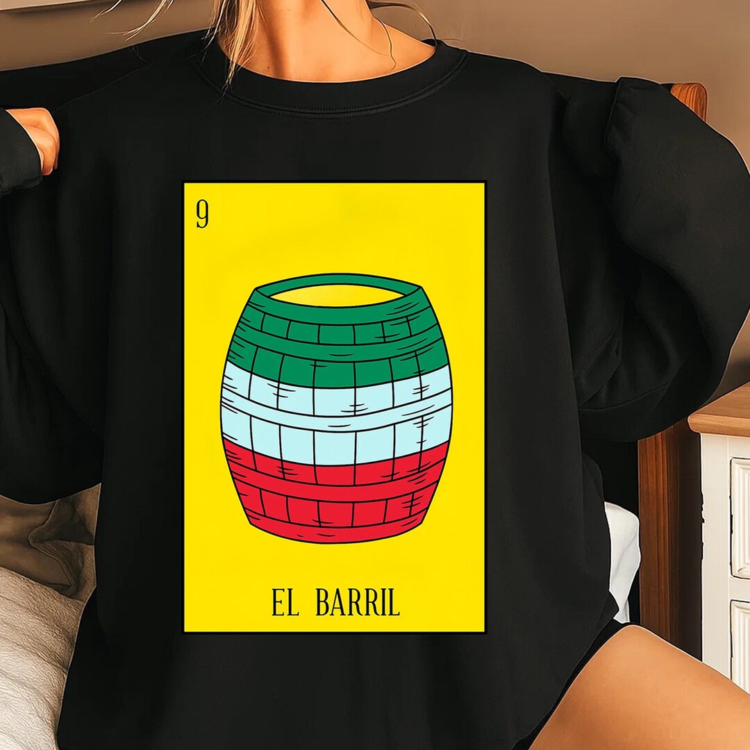 El Barril Card PNG: Retro Vintage Mexican Barrel Illustration (digital ...