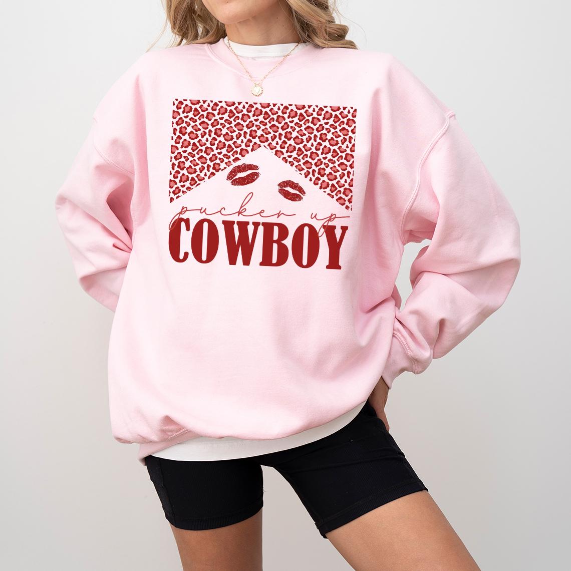 Pucker up Cowboy Png, Pucker up Cowgirl Valentines Day Gift Png ...
