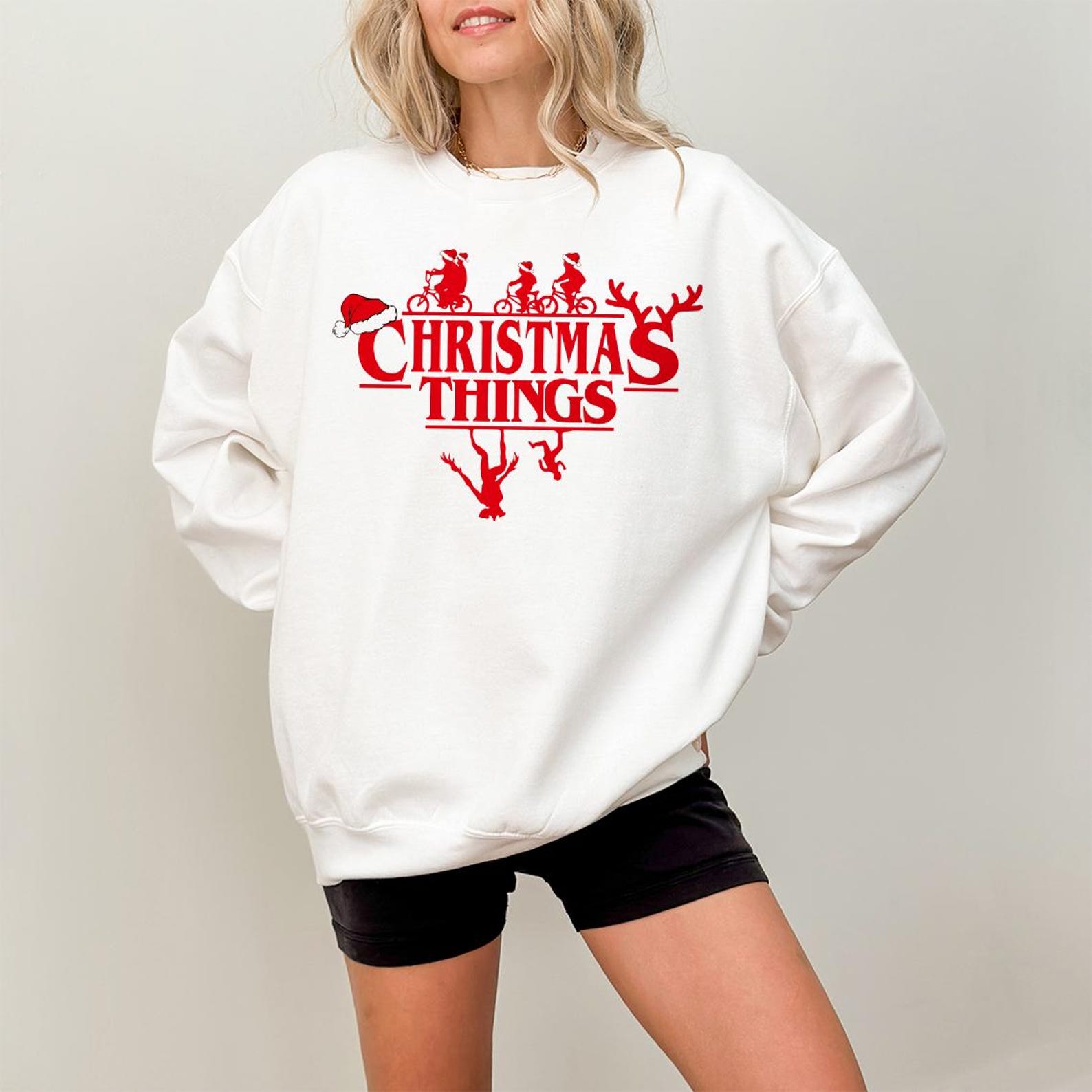 Stranger Christmas Png, Merry Upside Down Xmas Png, Retro 80s Png ...