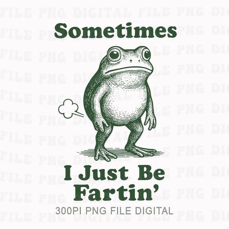 Frog Farting Svg - Etsy