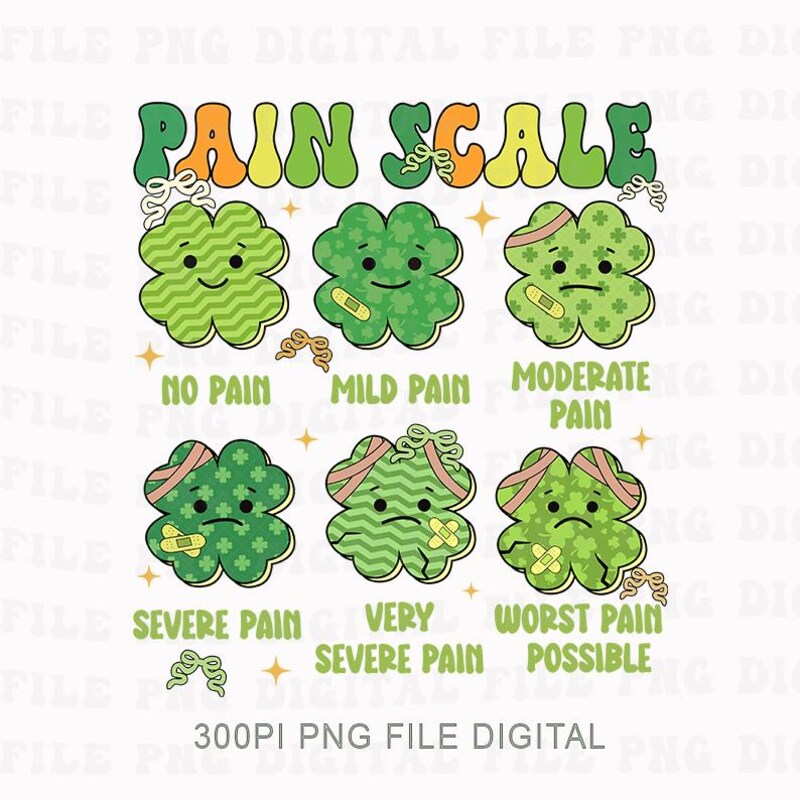 Pain Scale Clover - Etsy