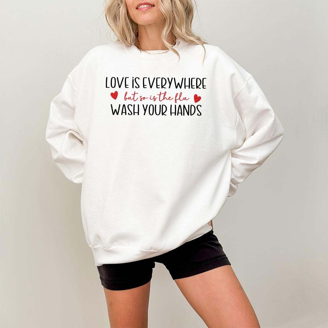 Love is Everywhere Png, so is the Flu Wash Your Hands Png,nurse ...