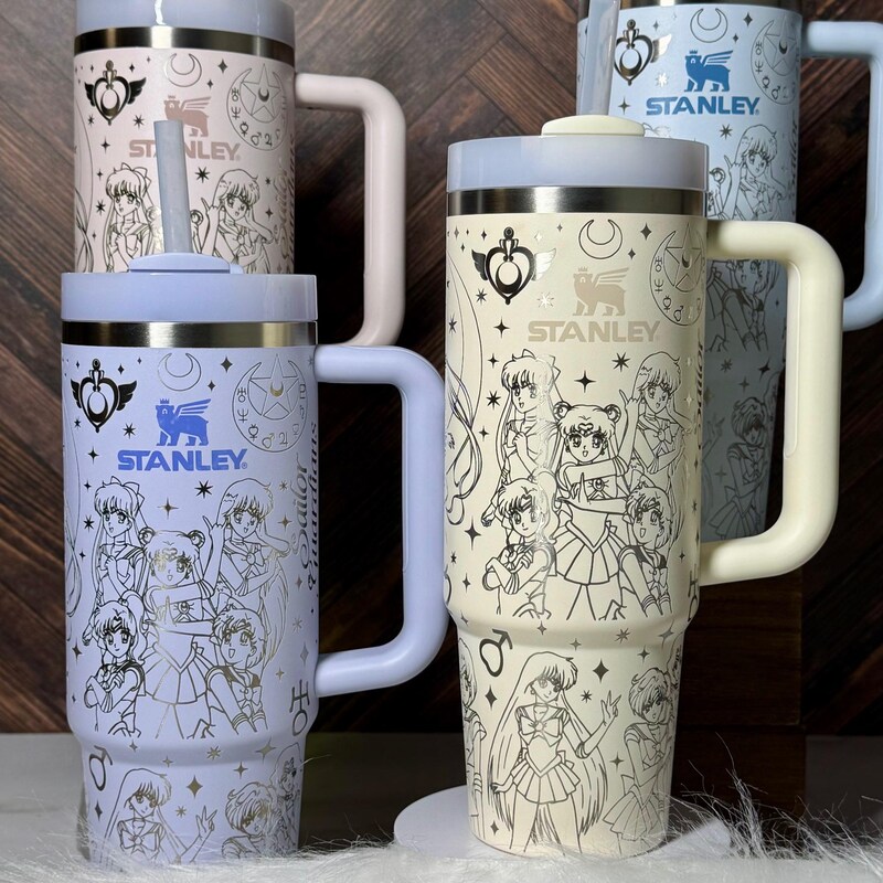 Moon and Pink Drink - Etsy