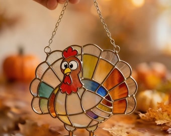 Stained Glass Turkey - Etsy
