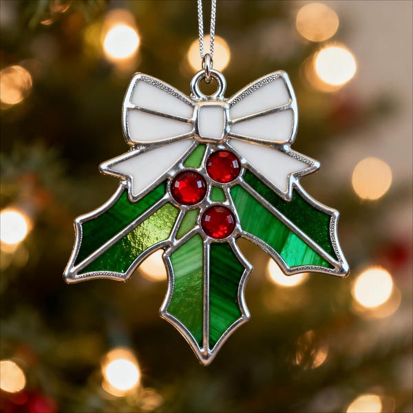 Stained Glass Holly - Etsy