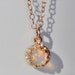DAINTY Genuine Welo Opal Pendant,small 6mm Ethiopian Opal Necklace,rose ...
