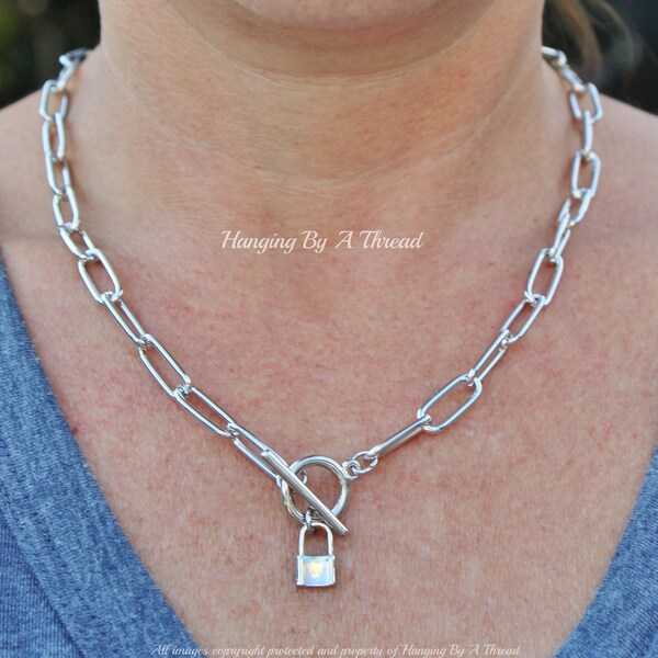 Silver Paper Clip Choker - Etsy