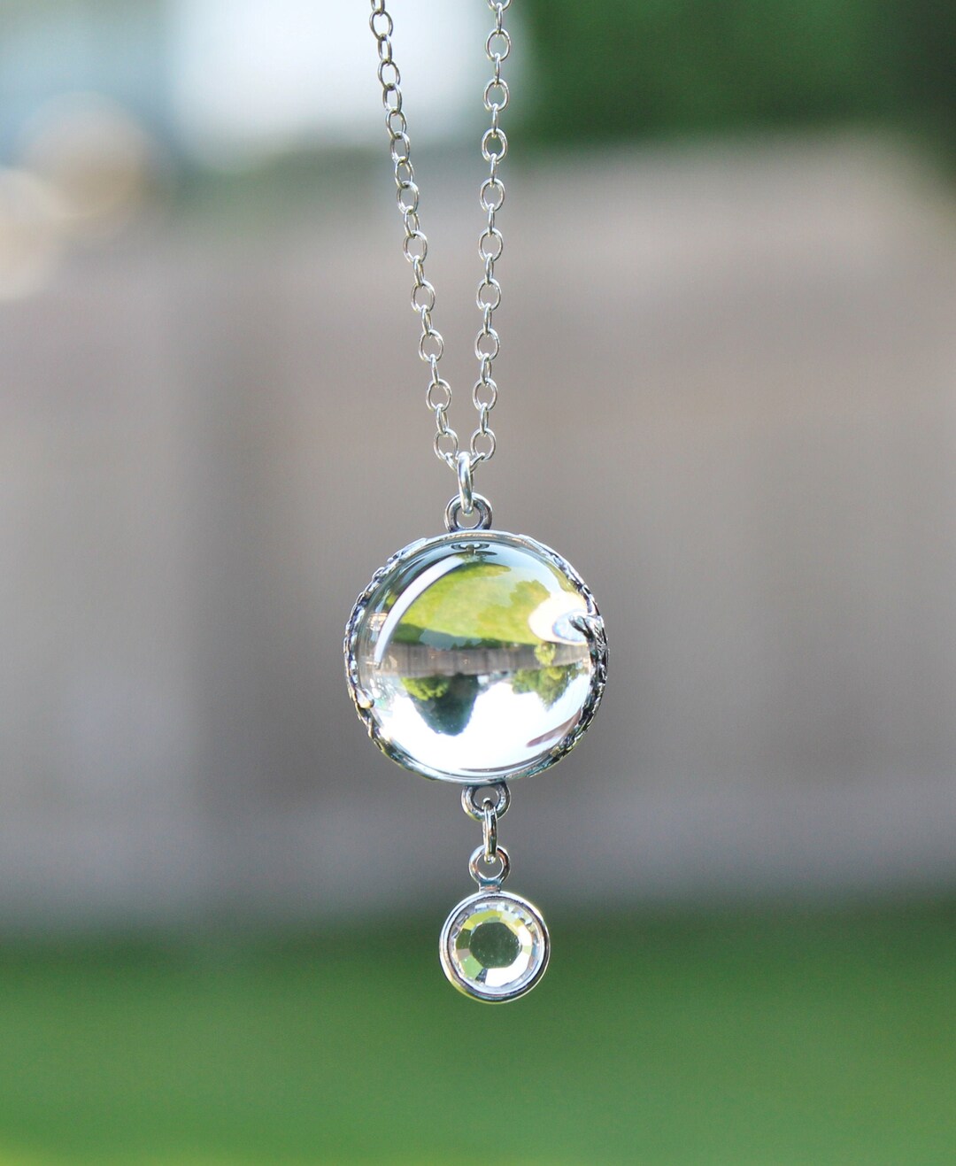 ORIGINAL Art Deco Pools of Light Necklace,natural Rock Crystal Quartz ...