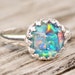 Genuine Australian Opal Ringmosaic Opal Triplet Ringsterling - Etsy