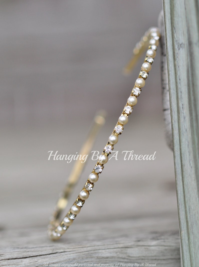 LIMITED STOCK Vintage Crystal & Pearl Headbandgolden Bridal | Etsy
