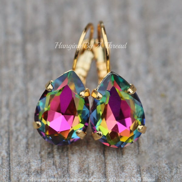 Red Jewel Earrings - Etsy