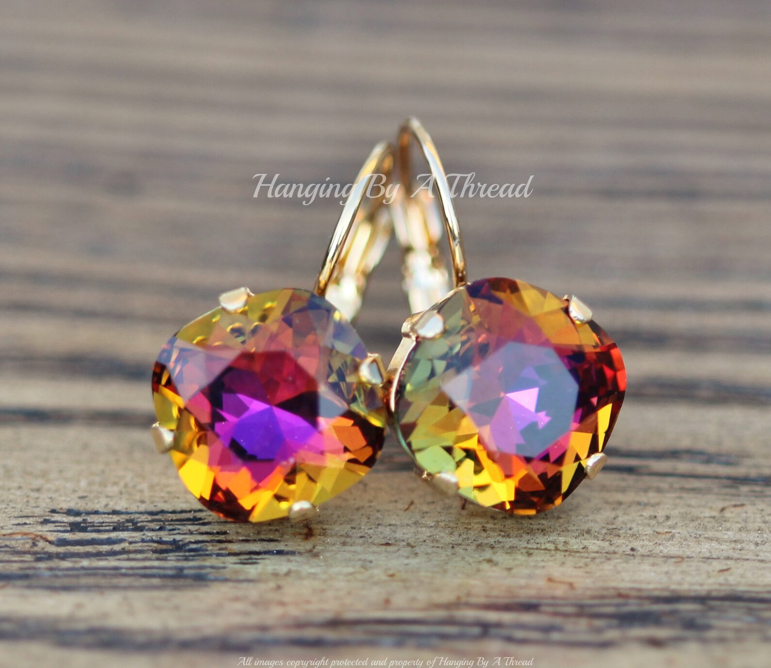 RARE Swarovski Volcano Dark Jewel Rainbow Cushion - Etsy