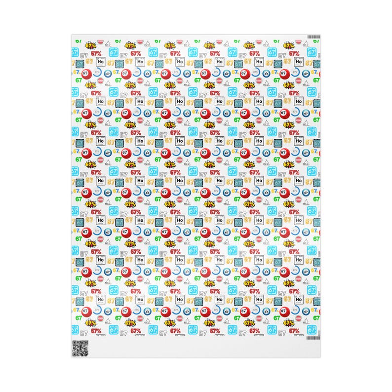 67 Meme Wrapping Paper | Funny Gift Wrap for Christmas, Birthdays ...
