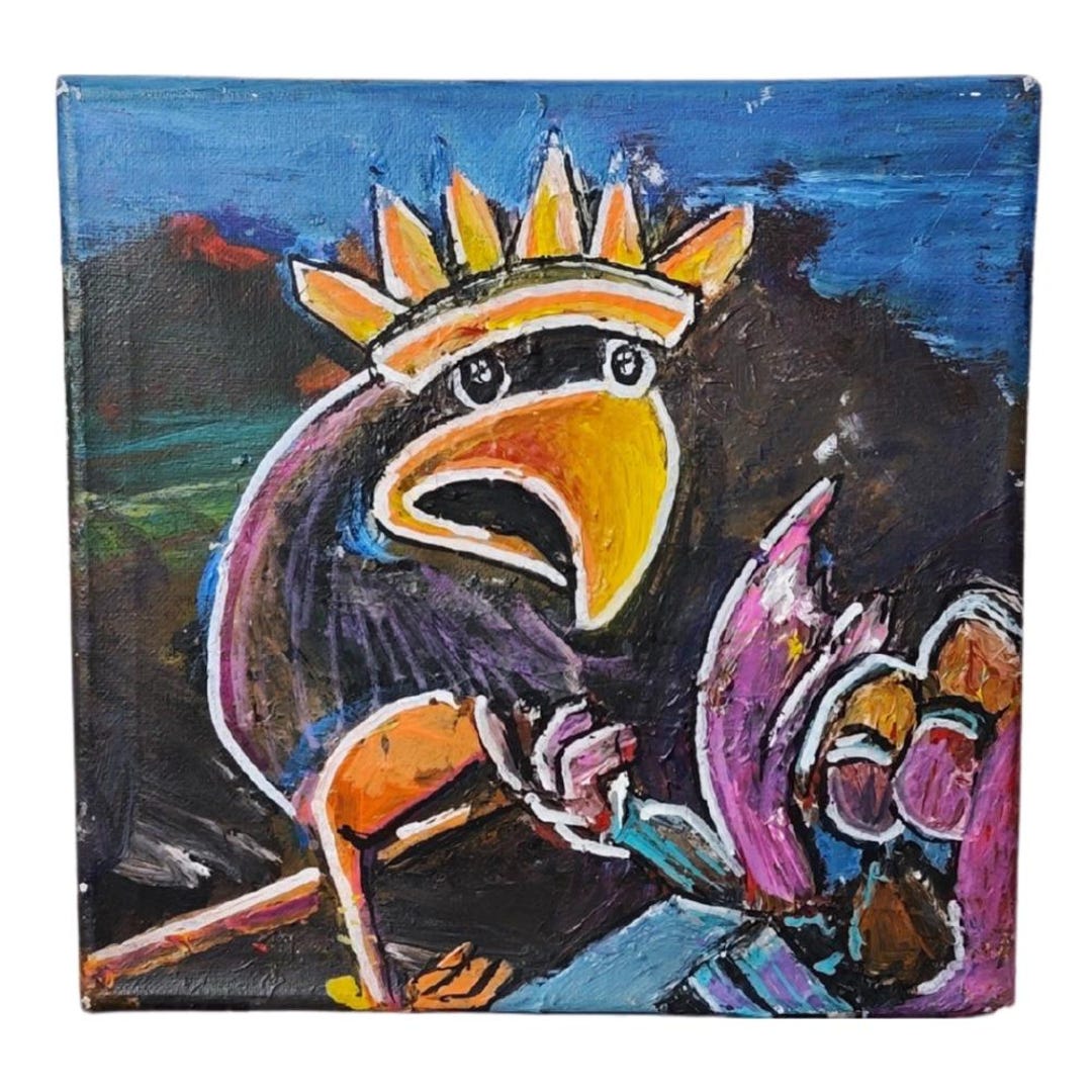 Oops - Original Spray Paint and Acrylic on Canvas - Etsy