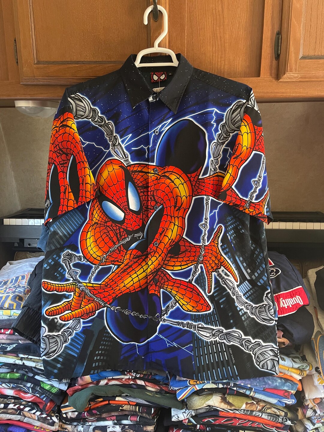 2001 Marvel Comics Spider Man Button-down Size 2XL Shirt - Etsy