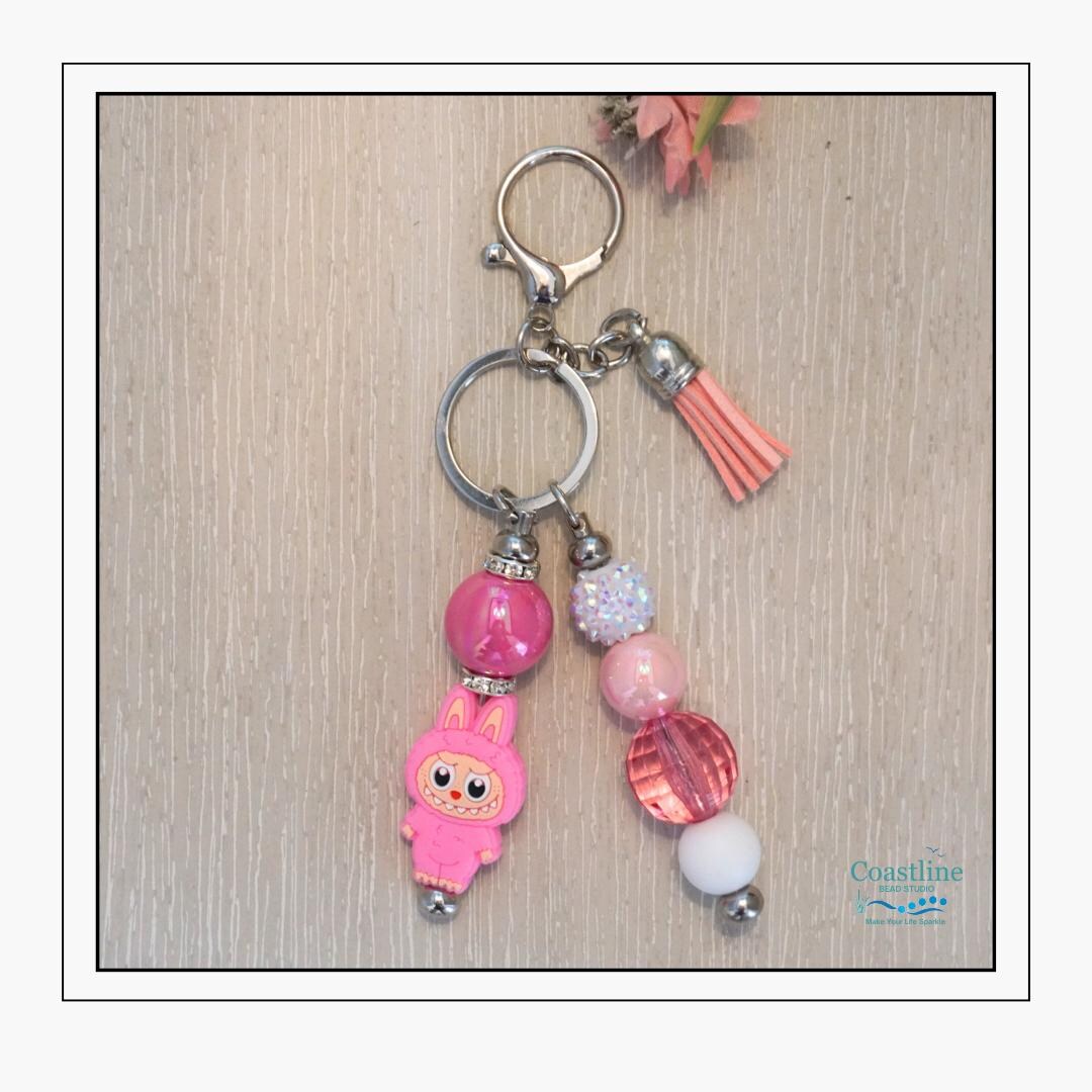 Scary Monster Bling Key Ring – Sparkly Rhinestone Bag Charm - Etsy
