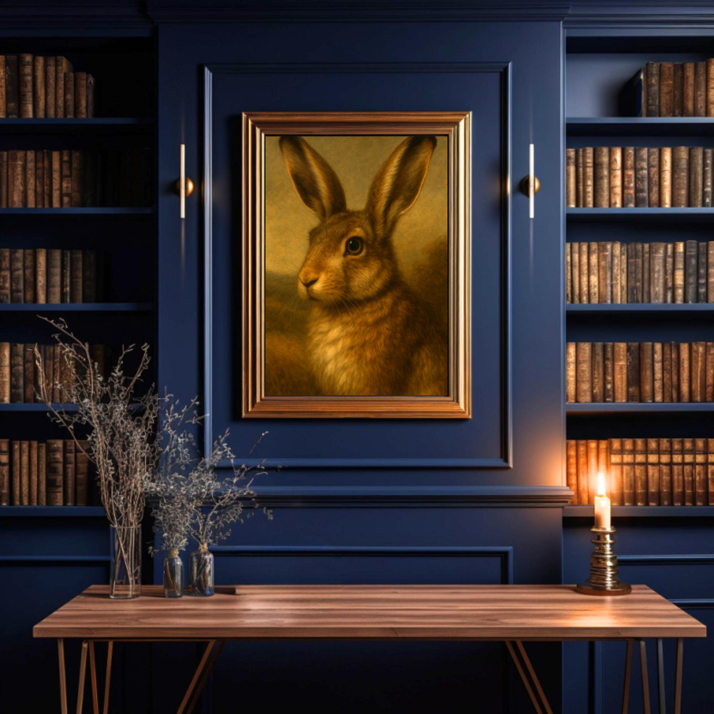 British Country Club Wall Art Set: Hunting Dogs, Horse, Rabbit Prints ...