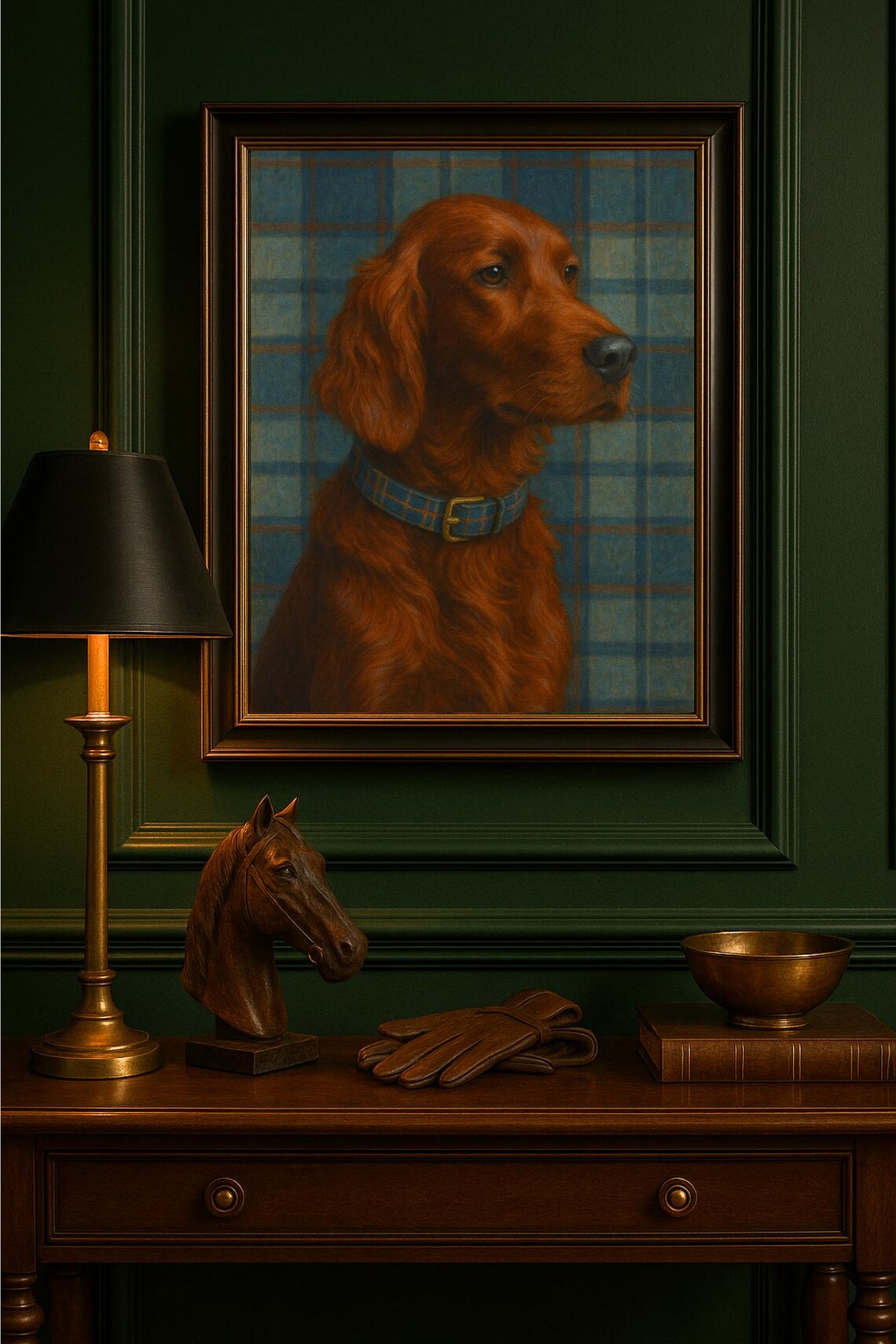 Setter Dog Portrait Print: British Countryside Art (digital Download ...