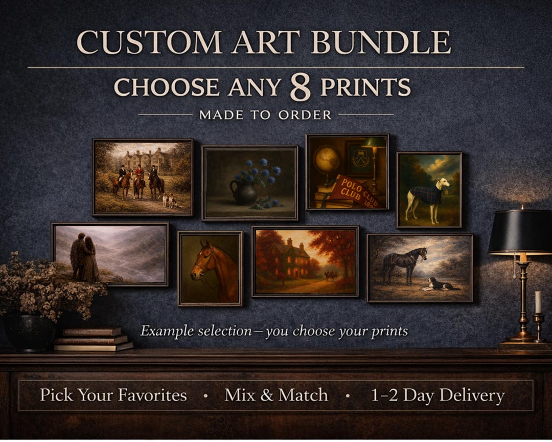 Custom Art Print Bundle | Choose Any 8 Prints From My Shop - Etsy