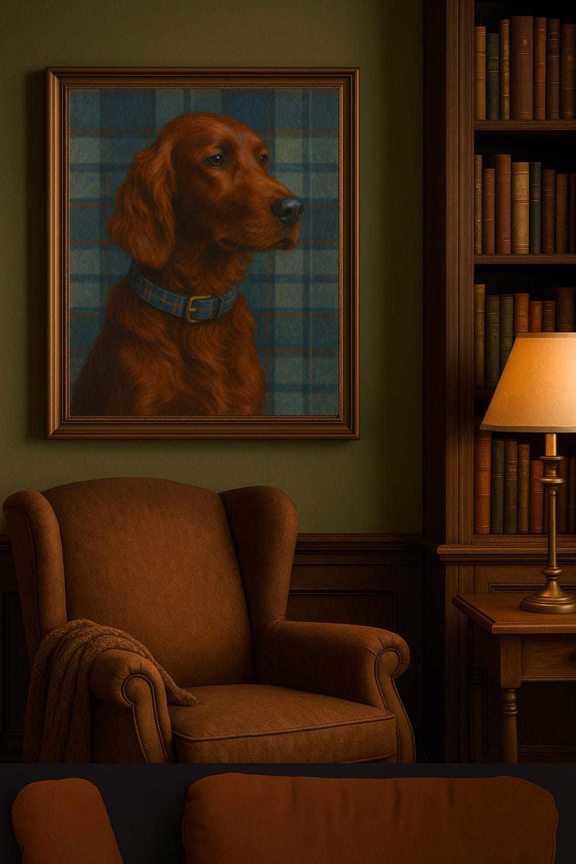 Setter Dog Portrait Print: British Countryside Art (digital Download ...
