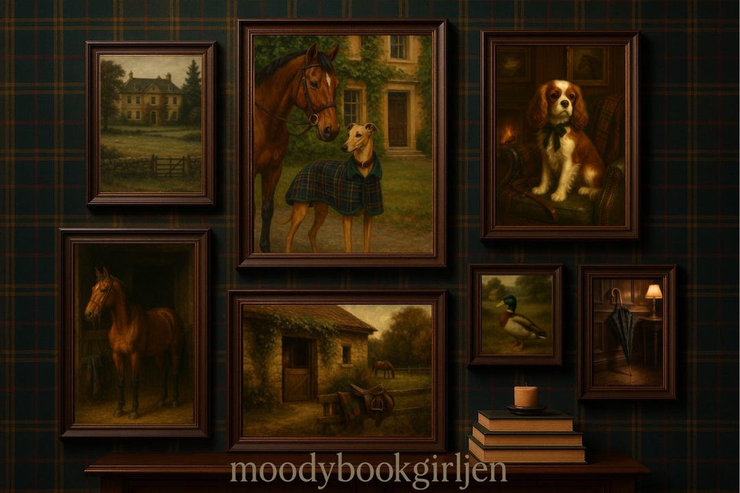 Equestrian Gallery Wall Art Set: British Countryside Prints (digital ...