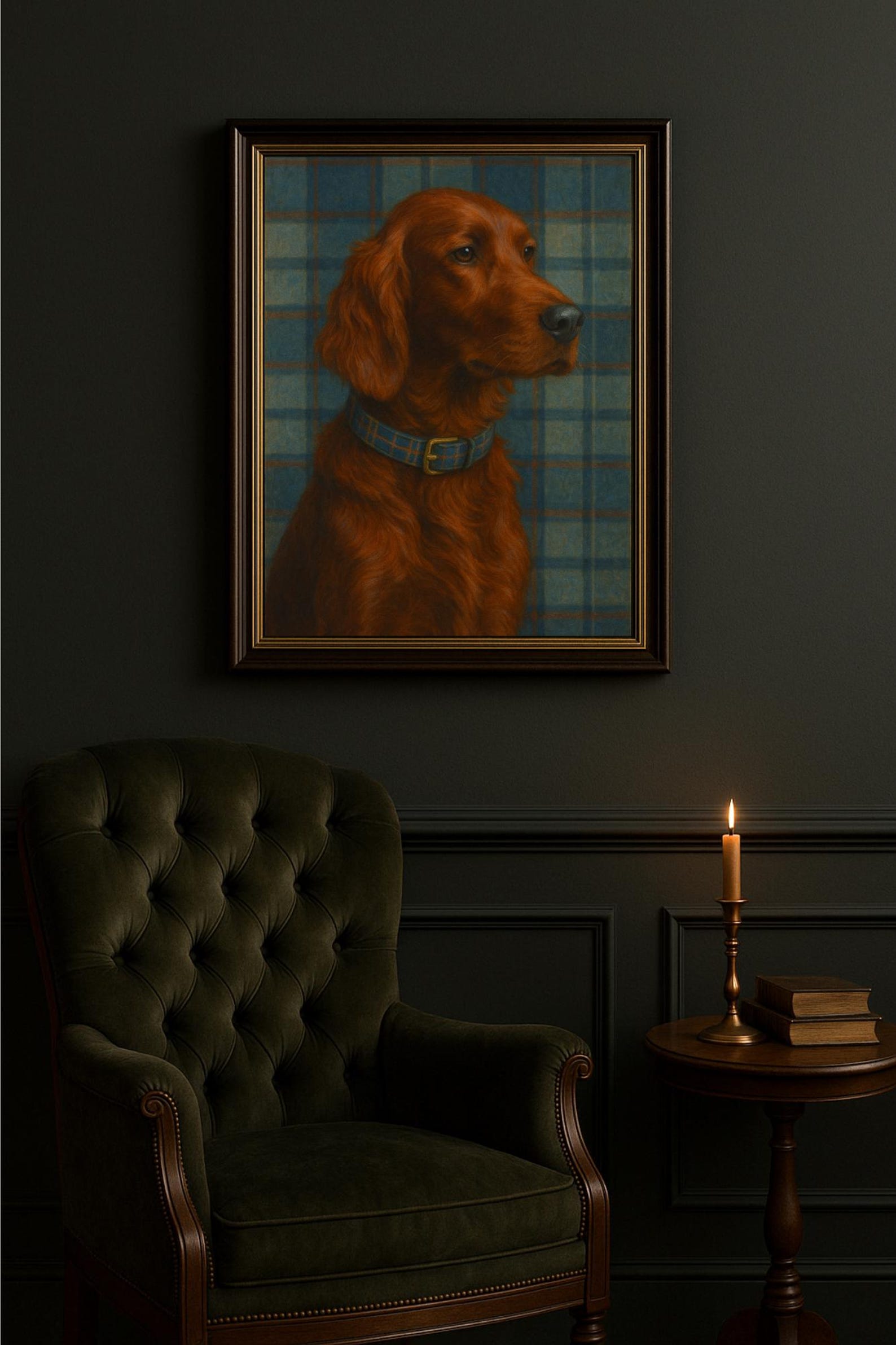 Setter Dog Portrait Print: British Countryside Art (digital Download ...
