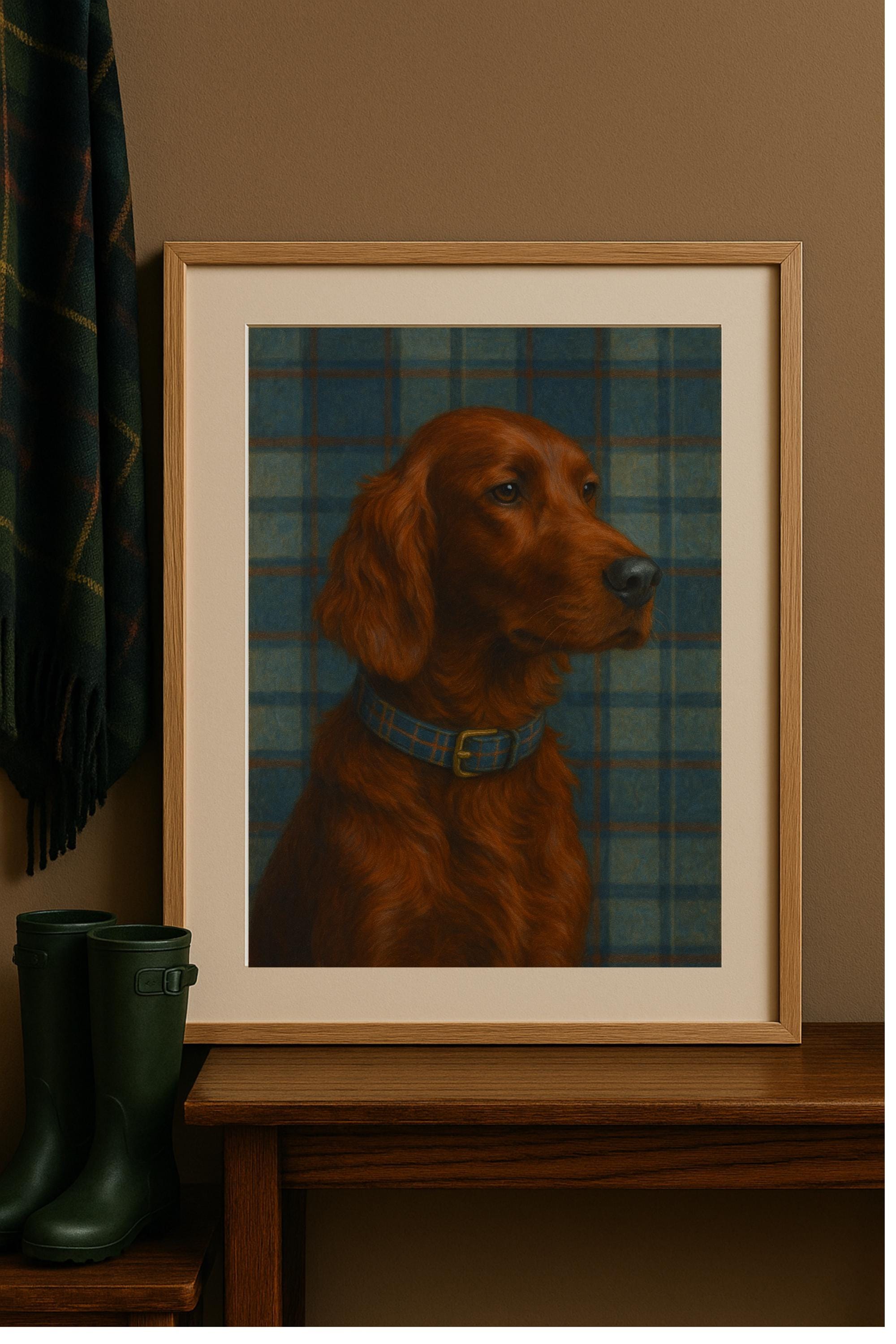 Setter Dog Portrait Print: British Countryside Art (digital Download ...