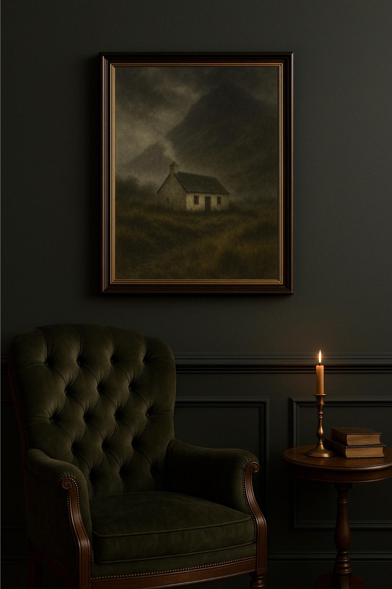 Outlander Scottish Highlands Art Print Set: Moody Landscape (digital ...