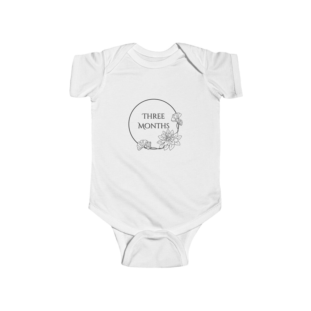 Milestone Outfit-3 Months, Baby Shower Gift, First Year Celebration ...