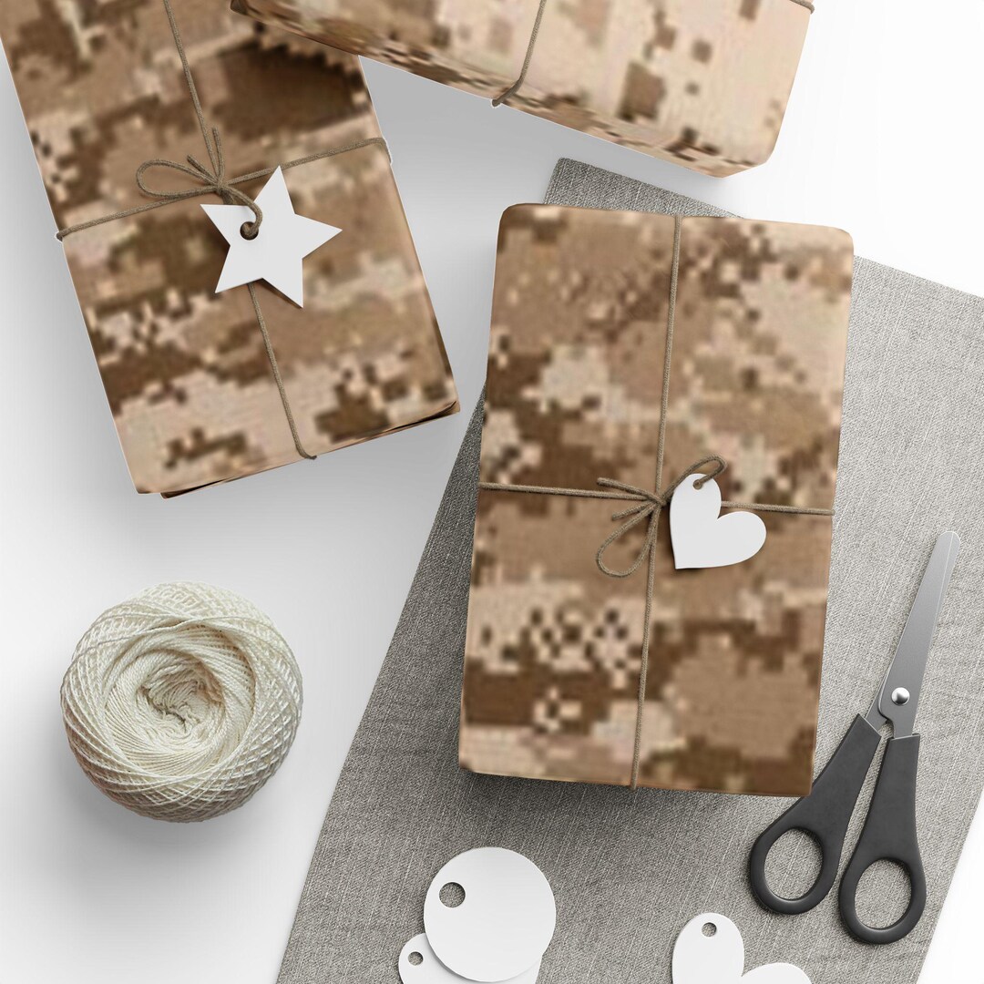 Desert Camo Military-type Wrapping Paper - Etsy