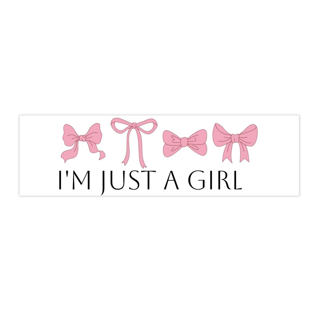 Playful Bumper Stickers, Cute Car Decal, Girl Power Stickers, Fun ...
