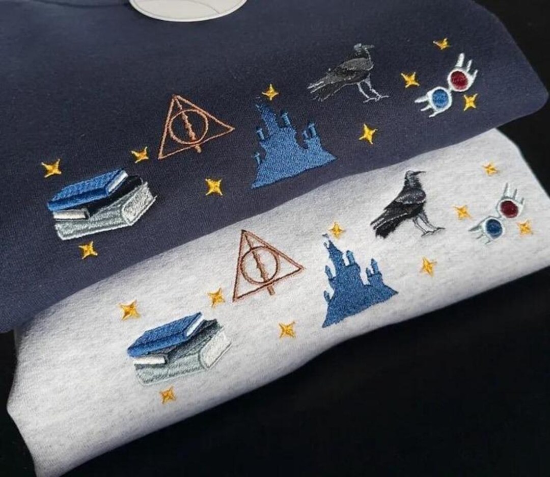 Wizard Wand Embroidery Design, Christmas Embroidered, Fantasy Wizard ...