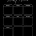 Calendar Printable – Minimalist Black & White Weekly Calendar | Digital ...