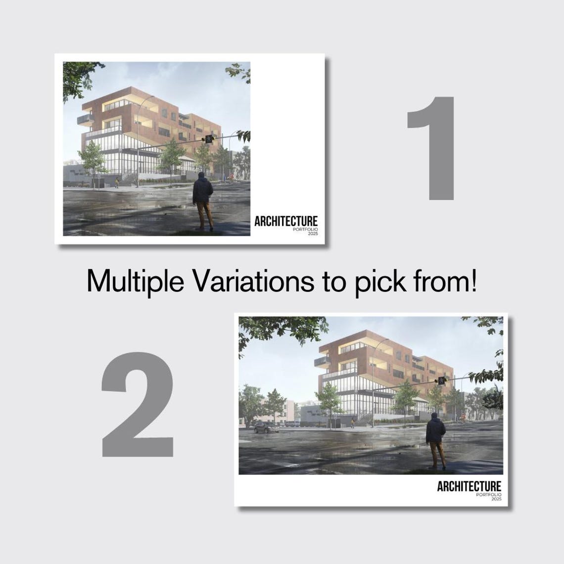 Minimalistic Architecture Portfolio Template | Canva Editable | Job ...