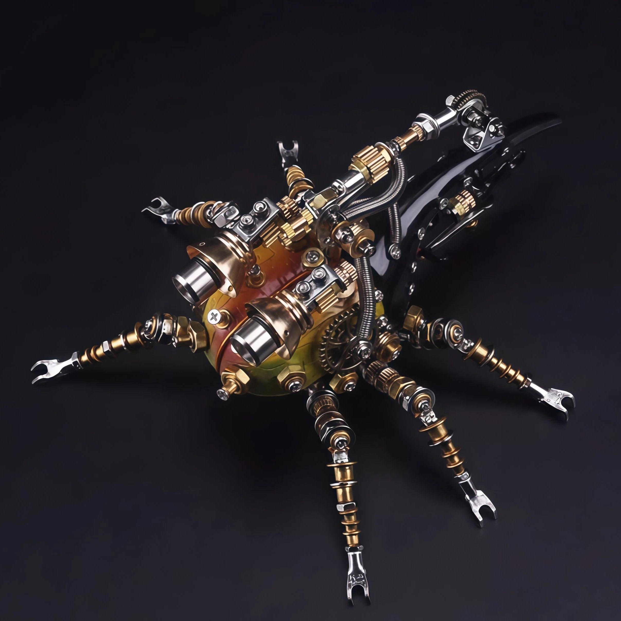 Steampunk Mechanical Insect Model Kit | DIY Metal Puzzle Collectible ...