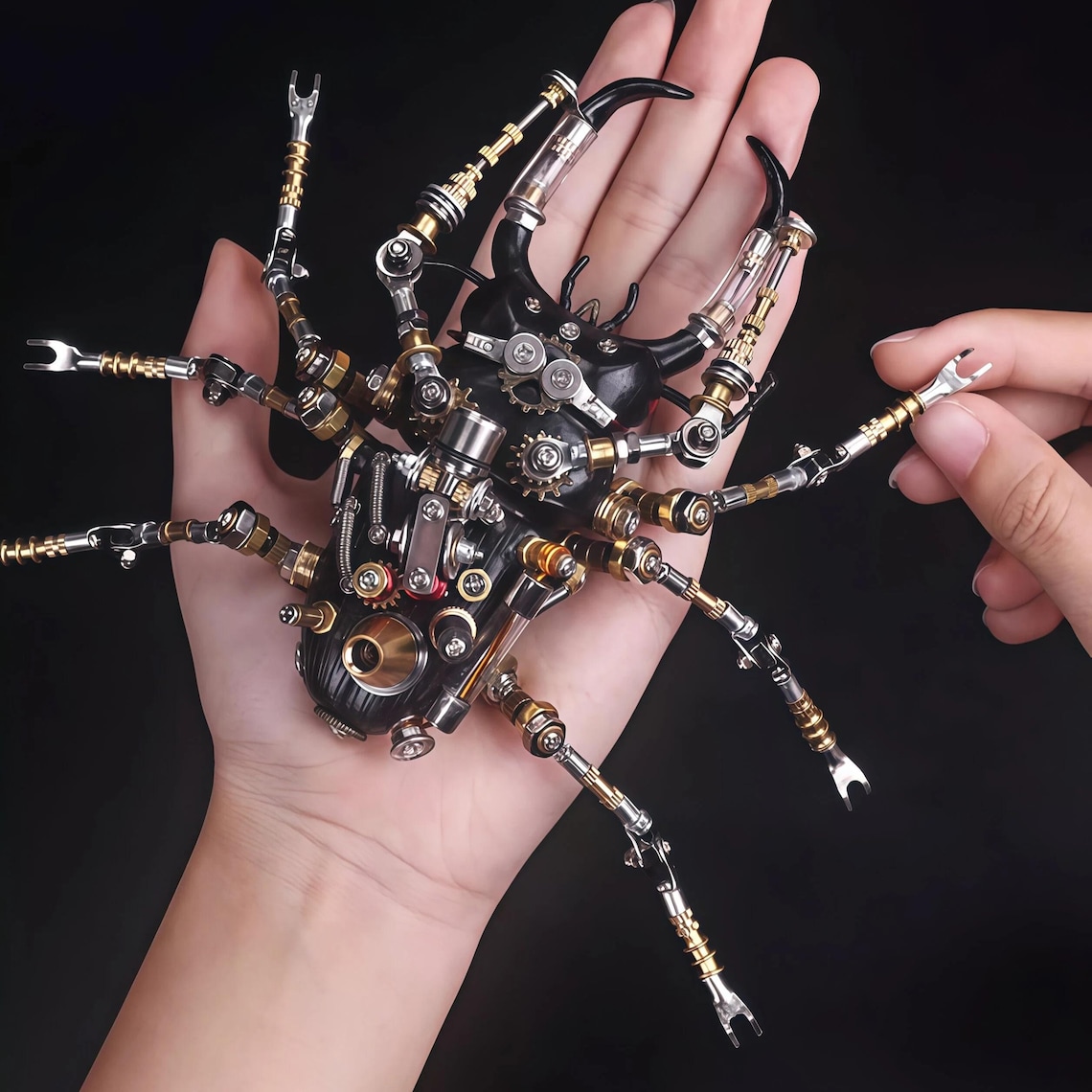 Mechanical Steampunk Insect Model | DIY Metal Building Kit Gift for ...