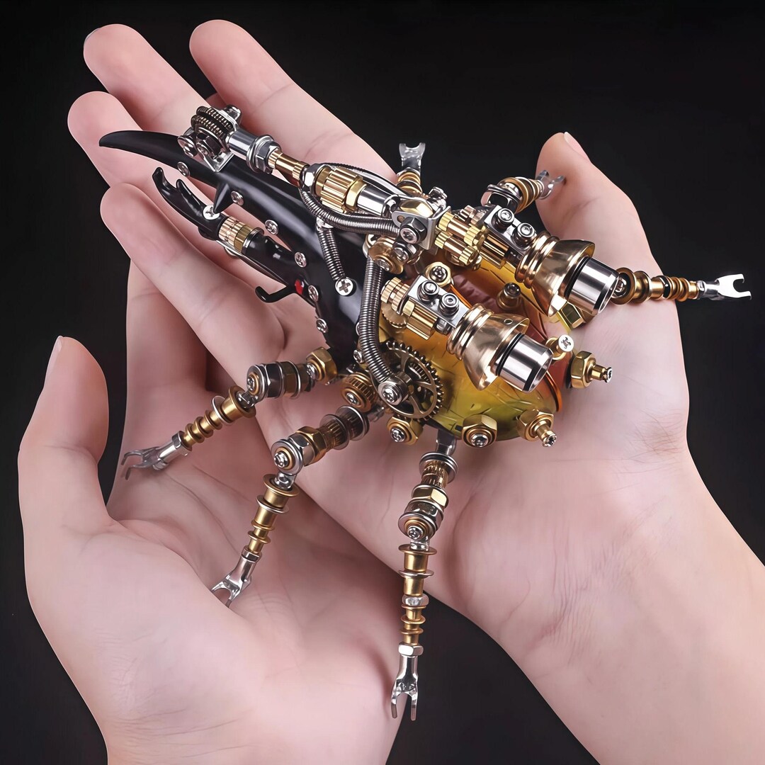Steampunk Mechanical Insect Model Kit | DIY Metal Puzzle Collectible ...