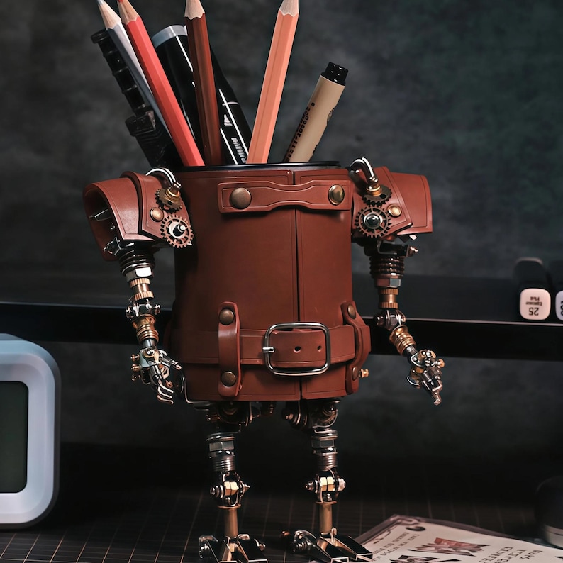Steampunk Robot Model Kit: DIY Mechanical Figure, Retro Desk Art - Etsy