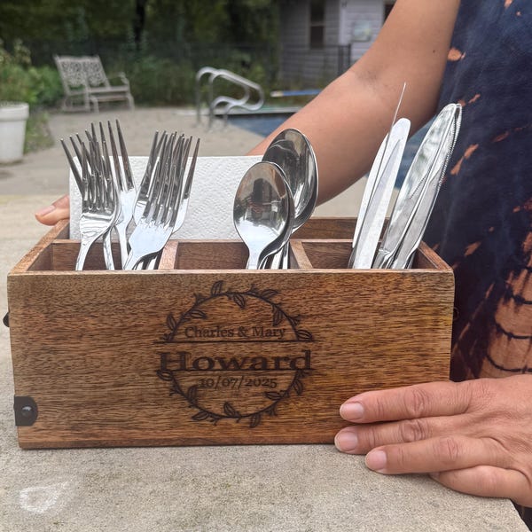 Silverware Caddy - Etsy