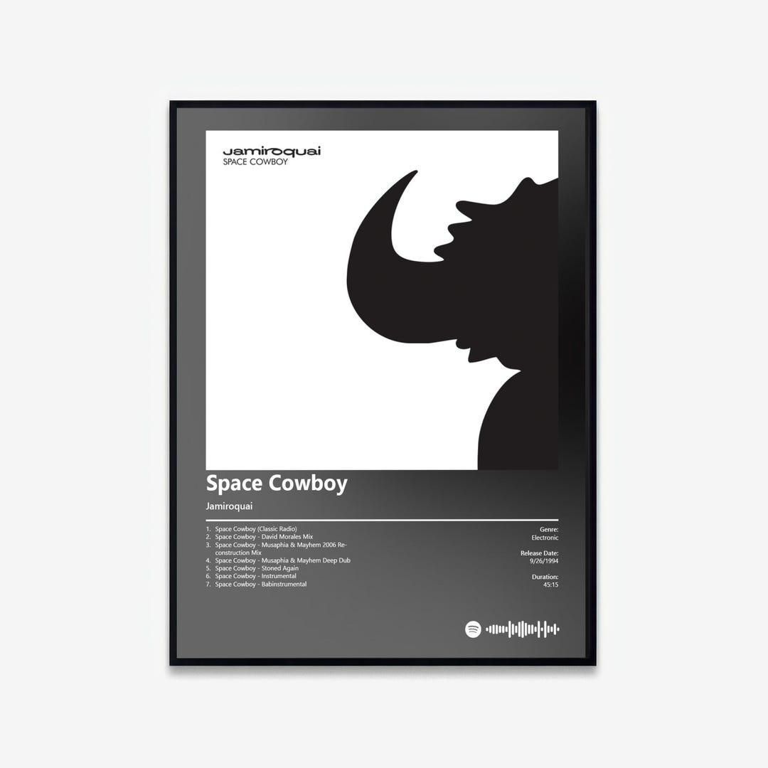 Jamiroquai - Space Cowboy Album Art Poster | Digital Download | Print ...