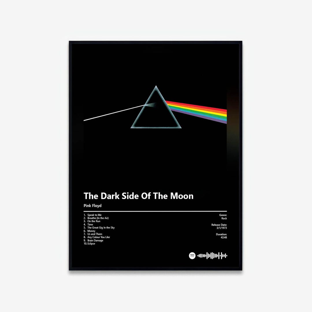 Pink Floyd - the Dark Side of the Moon Album Art Poster | Digital ...