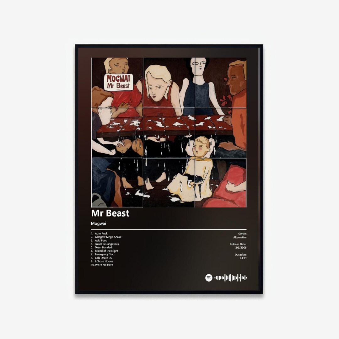 Mogwai - Mr Beast Album Art Poster | Digital Download | Print | Wall ...