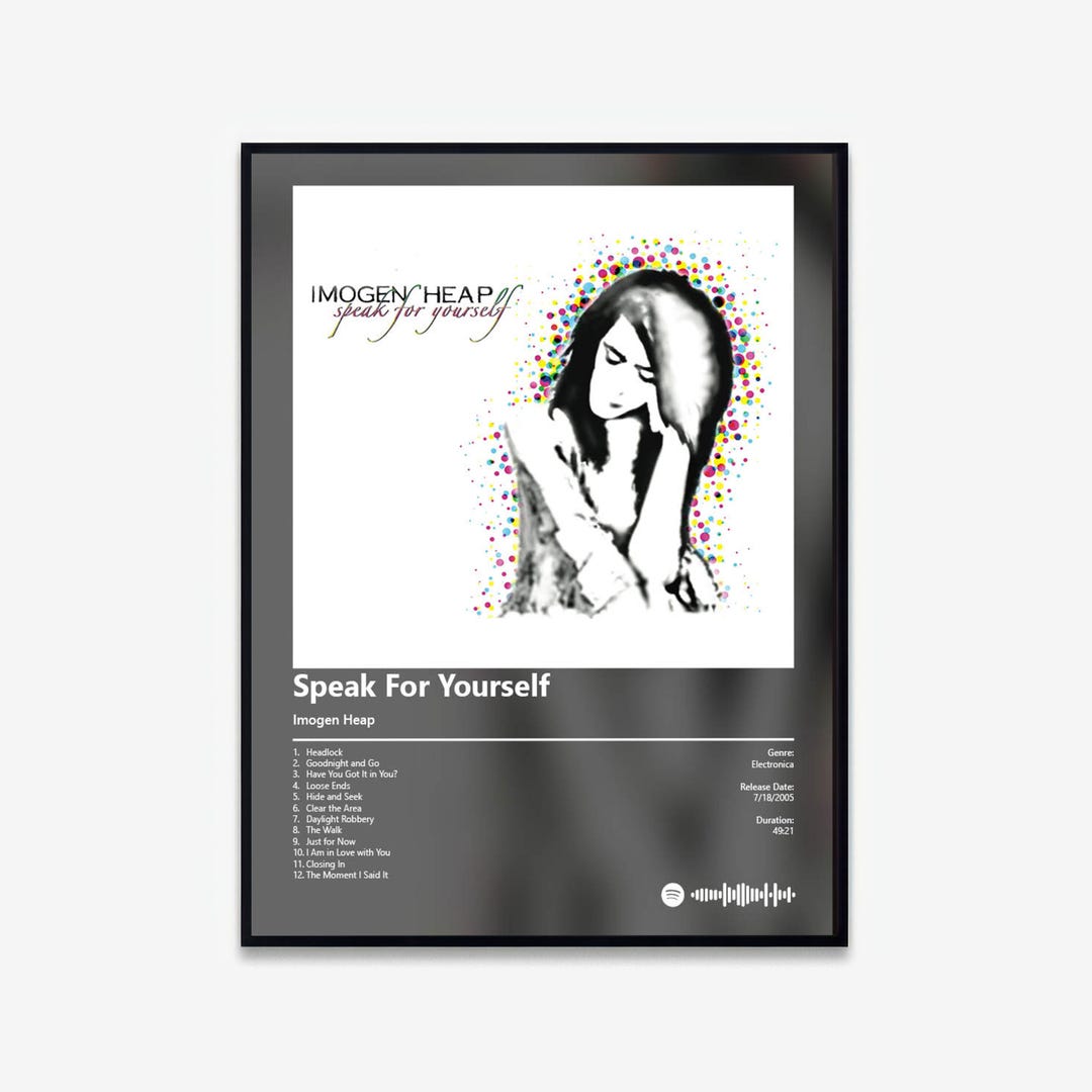 Imogen Heap - Speak for Yourself Album Art Poster | Digital Download ...