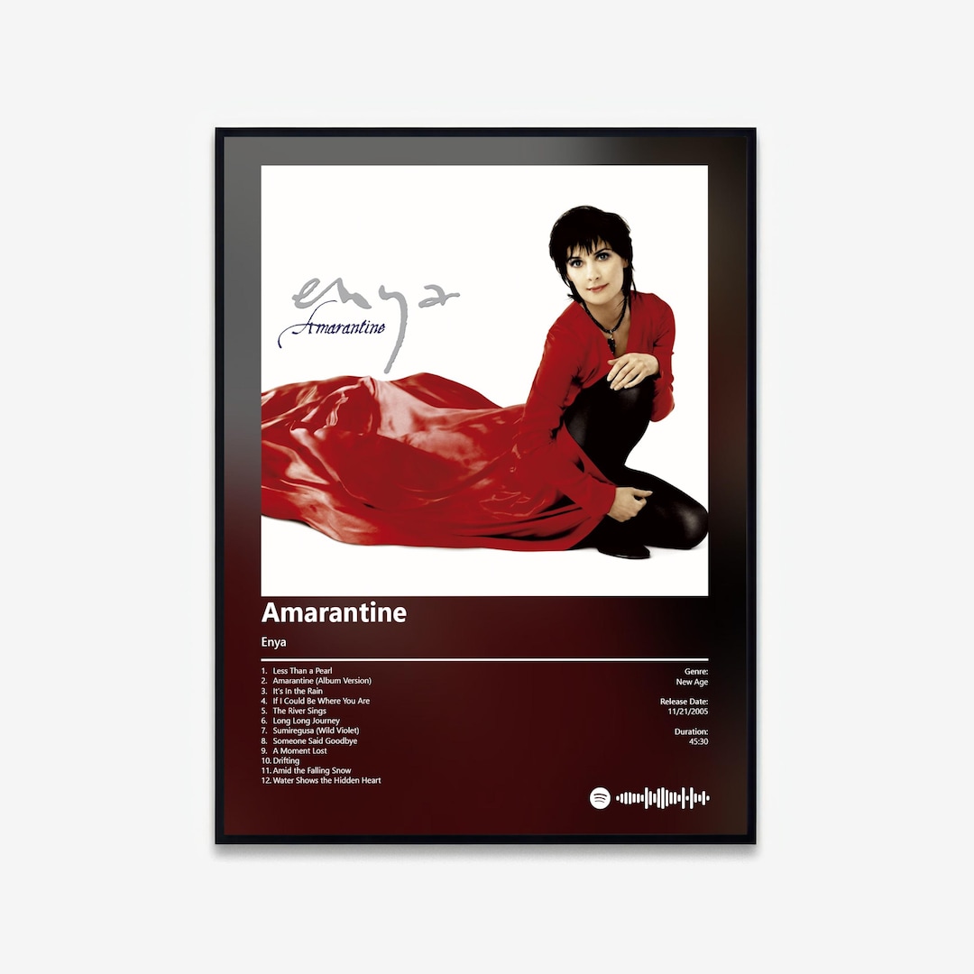 Enya - Amarantine Album Art Poster | Digital Download | Print | Wall ...