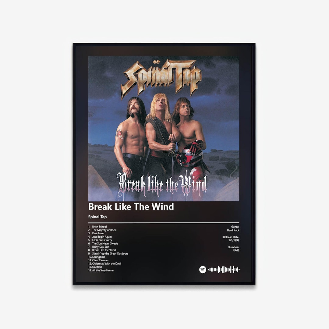 Spinal Tap - Break Like the Wind Album Art Poster | Digital Download ...