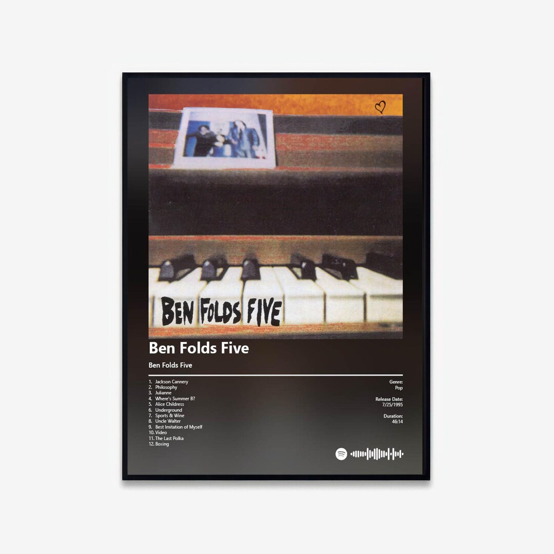 Ben Folds Five - Ben Folds Five Album Art Poster | Digital Download ...