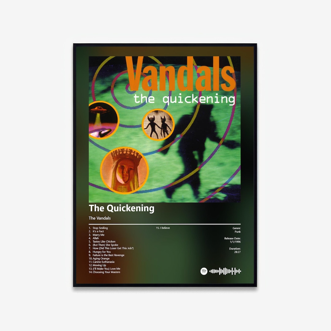 The Vandals - the Quickening Album Art Poster | Digital Download ...
