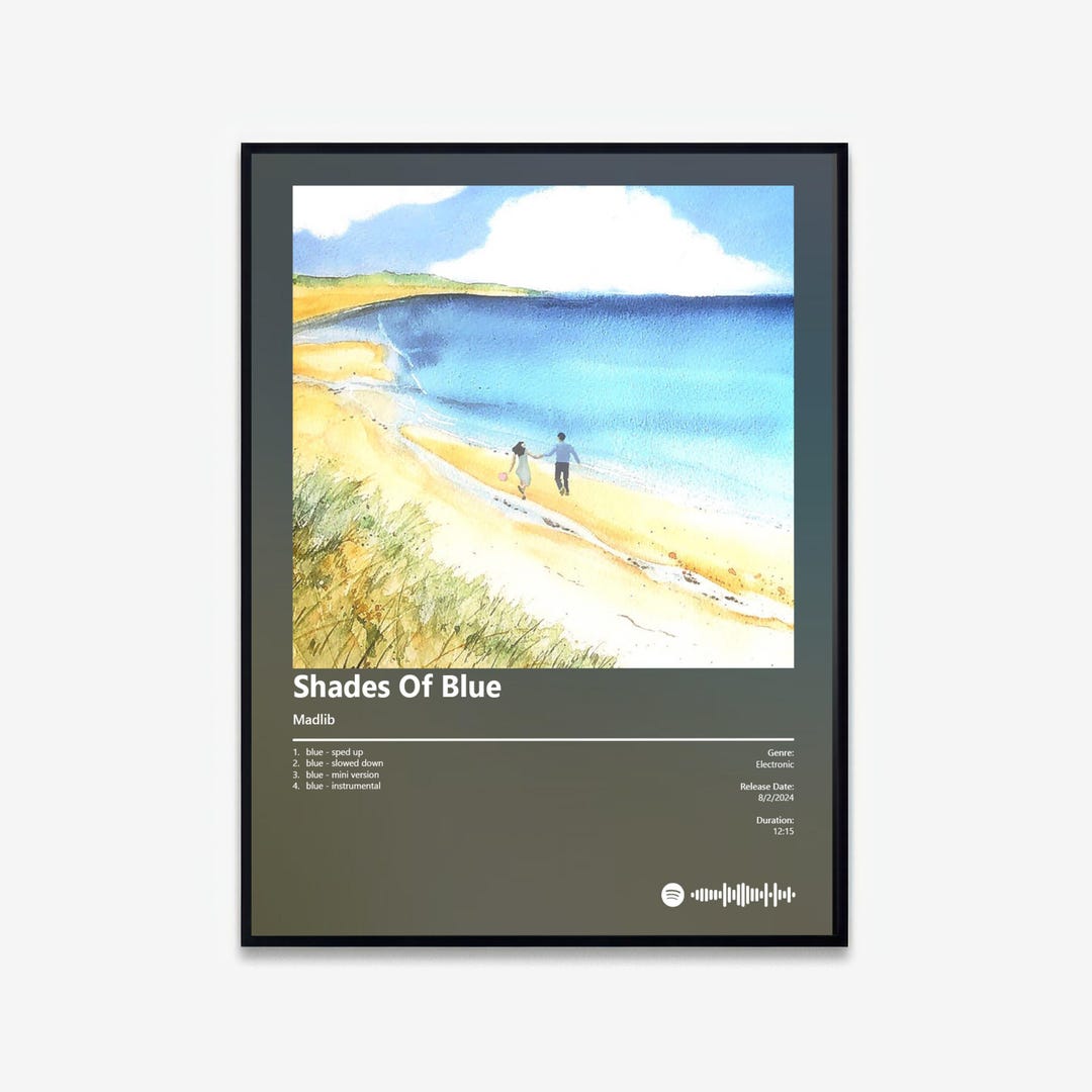 Madlib - Shades of Blue Album Art Poster | Digital Download | Print ...